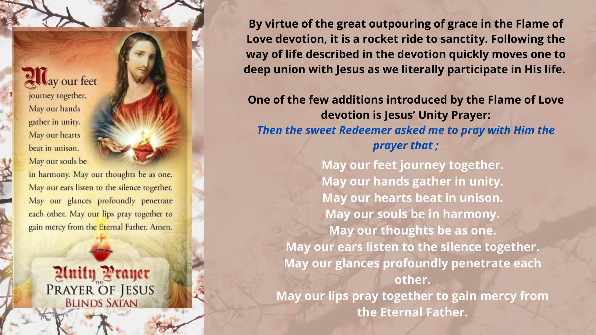 In Union with Jesus – Flame of Love of the Immaculate Heart of Mary UK